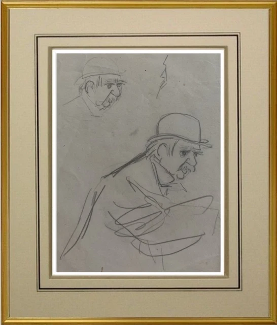 GEORGES GOURSAT DIT SEM (1863-1934) DESSIN ORIGINAL PORTRAIT 1900 (1176 ...