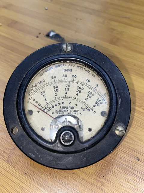 SUPREME MODEL 542 Multimeter Gauge Untested $10.00 - PicClick