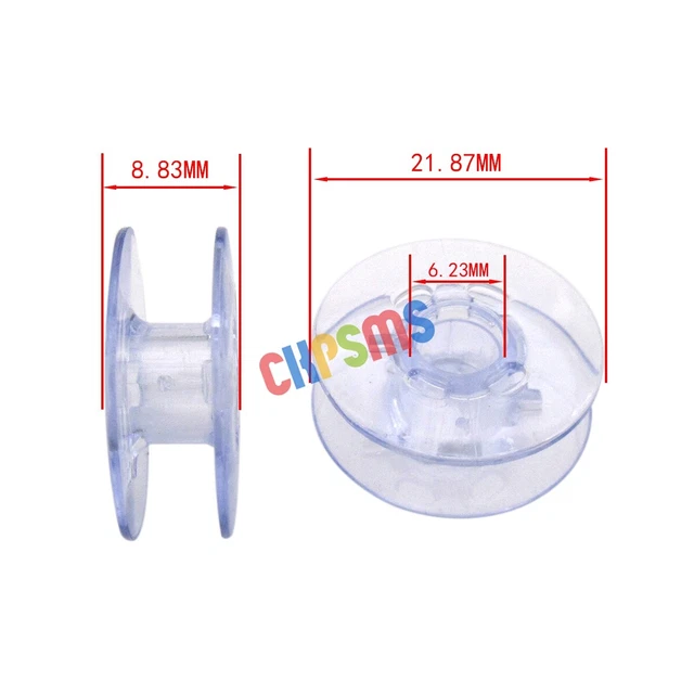 20 BOBINAS DE Plástico Para Máquinas De Coser Domésticas Pfaff #9033P ...
