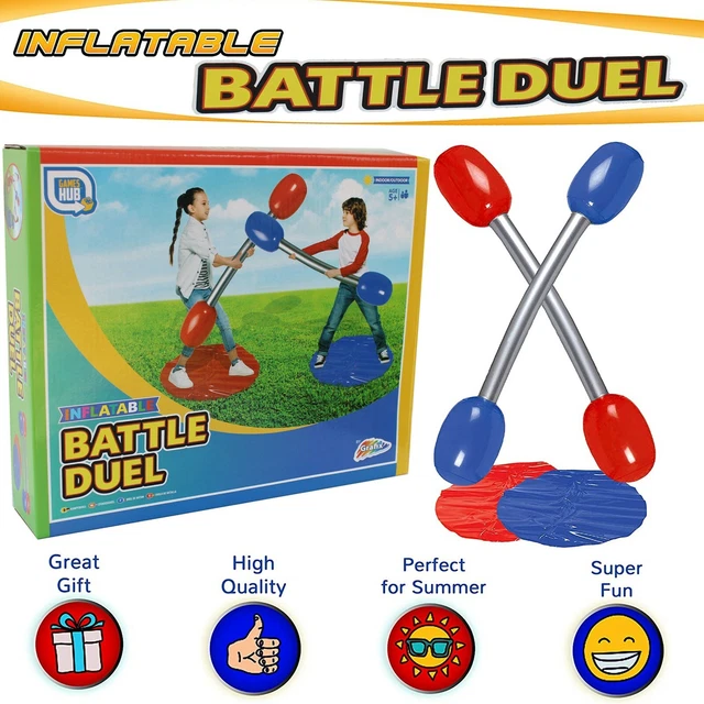 KIDS ADULT INFLATABLE Gladiator Duel Battle Game Set Outdoor Summer Fun ...
