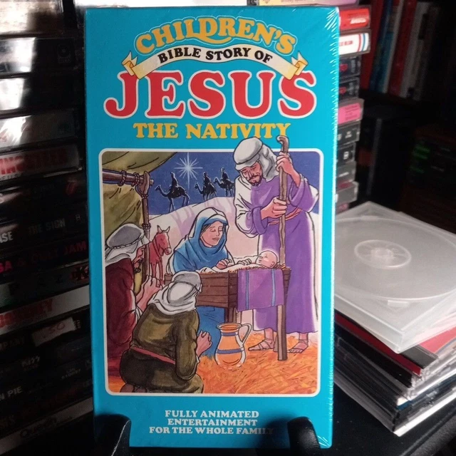 NEW CHILDREN'S BIBLE Story Of Jesus The Nativity VHS VCR Tape Movie ...