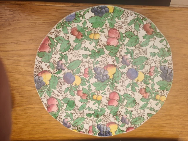 VINTAGE - BOOTHS - SILICON CHINA - EVESHAM - PLATE 23cms £16.31 ...