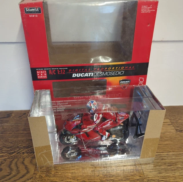 SILVERLIT DIGIT PRO Series Ducati Desmosedici 1:12 RC Motorbike Rare ...