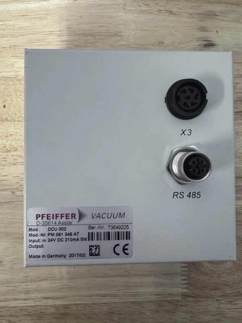 PFEIFFER VACUUM TURBO Pump Controller DCU 002 Display/Control Unit PM ...