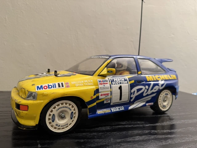 VINTAGE TAMIYA MICHELIN Pilot Escort Cosworth TA01 58125, 1/10 4wd RC ...
