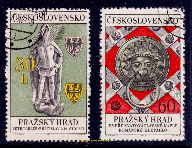 EBS CZECHOSLOVAKIA 1968 - Prague Castle - Michel 1789-1790 - CTO $2.95 ...