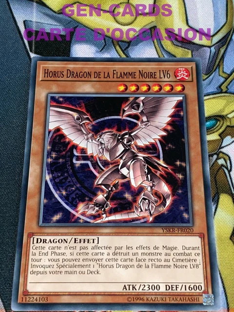 OCCASION CARTE YU Gi Oh HORUS DRAGON DE LA FLAMME NOIRE LV6 YSKR-FR020 EUR 3,00 - PicClick FR