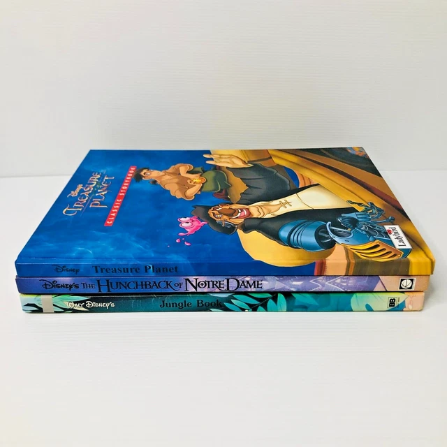 3X DISNEY BUNDLE (Hunchback of Notre Dame Jungle Book Treasure Planet ...