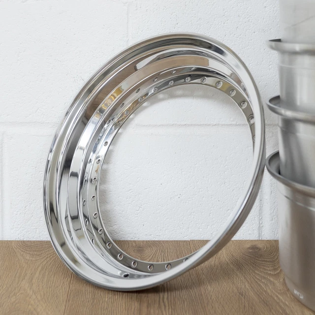 15& 2.5& BBS RS RM 30 Bolt Hole Aluminium Outer Wheel Lip 2PC 3PC Split ...