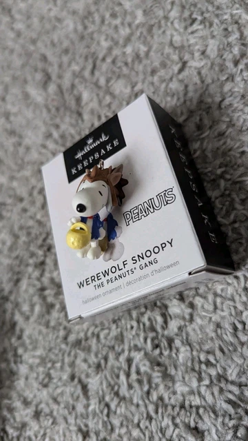 2022 HALLMARK MINI Werewolf Snoopy The Peanuts Gang Miniature Ornament ...