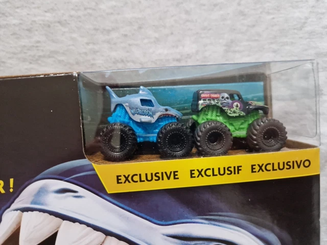 MONSTER JAM MINI Megalodon Race and Chomp Play Set EUR 22,75 - PicClick IT