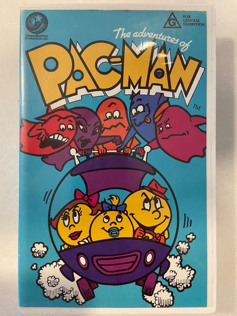 PACMAN EX RENTAL big box rare vhs tape not beta pac man cartoon ...