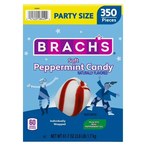 BRACHS SOFTMINTS PEPPERMINT Carton, 350 ct. $84.55 - PicClick CA
