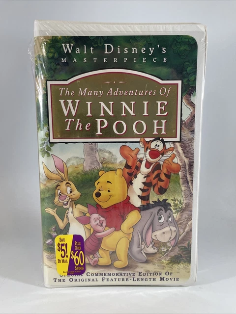 THE MANY ADVENTURES of Winnie the Pooh (VHS, 1996) New Sealed Disney ...