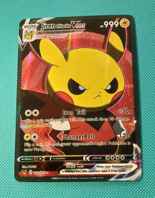 PIKACHU POKEMON VEGETA Dragon Ball Z Dbz Pika Carte Card Holo Prism ...