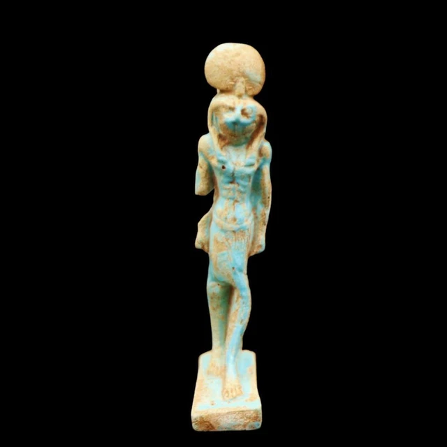 RARE FIGURINE STATUE Égyptienne Antique PIERRE Falcon Horus "DIEU de la ...
