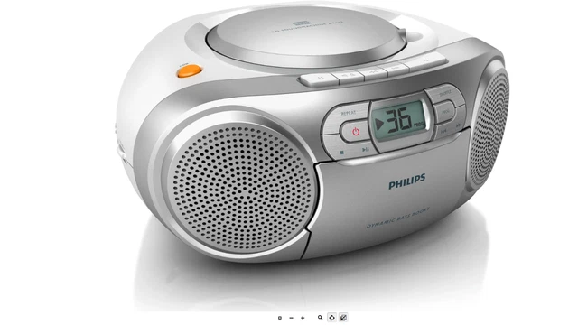 PHILIPS RADIO CASSETTE CD Portable Boombox AZ127-12B / Gris / Neuf EUR ...