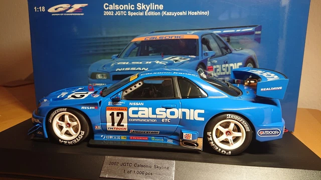 AUTOART NISSAN SKYLINE R34 GT-R Calsonic 2002 JGTC Edizione Limitata 1000PZ 1:18 EUR 279,00 ...