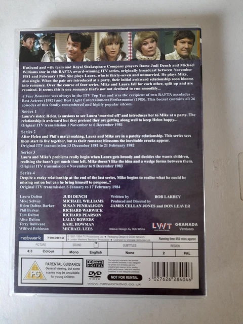 A FINE ROMANCE Complete Series DVD Box Set Judy Dench, 4-Disc Set £6.52 ...