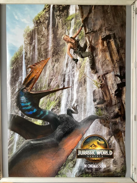 CINEMA POSTER: JURASSIC WORLD REBIRTH 2025 Climbing One Sheet Scarlett ...