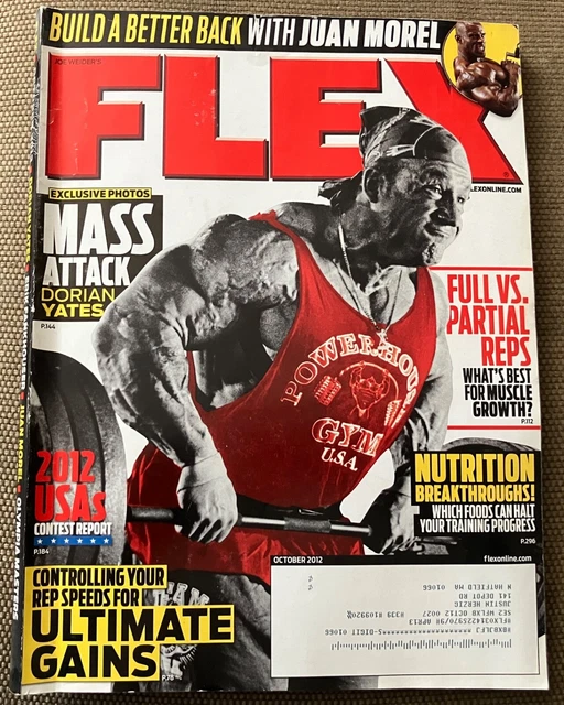 FLEX BODYBUILDING MUSCLE magazine DORIAN YATES October 2012 £11.02 ...