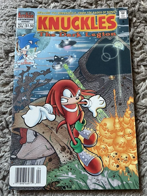 SONIC THE HEDGEHOG knuckles The Dark Legion Archie Comic Issue 1 Rare £ ...
