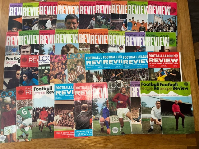 FOOTBALL LEAGUE REVIEW Magazines-season Bundle 1960 And 1970s Various X ...