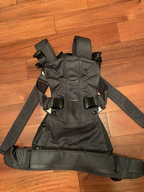 BABYBJORN ONE MESH Blue Child Newborn Toddler Backpack Carrier Hiking ...