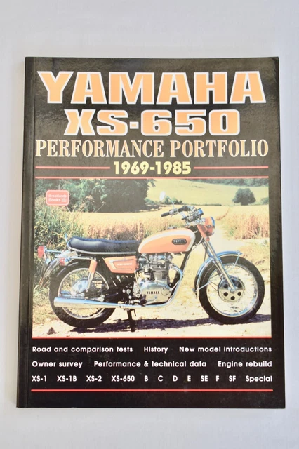 YAMAHA XS-650 PERFORMANCE Portfolio 1969-1985 by R. M. Clarke ...