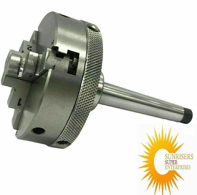 4 JAW 2-1/2& 65mm Self Centering Mini Lathe Chuck & MT2 Drawbar - M10 x ...