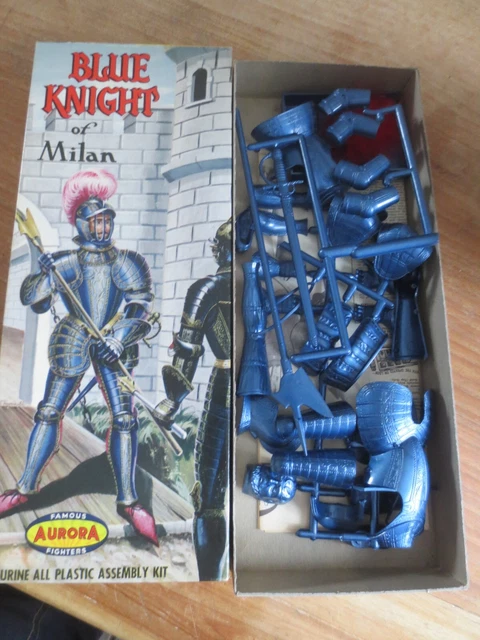 MAQUETTE AURORA - maquette Blue knight of Milan ( jouet ancien ) EUR 34 ...