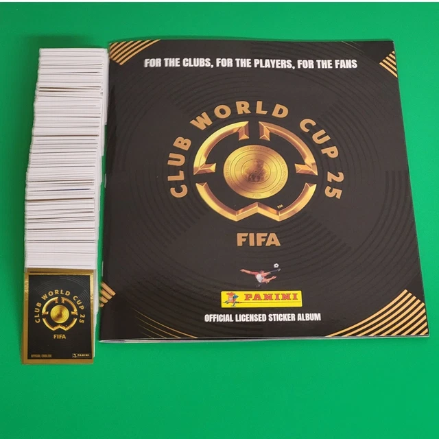 PANINI FIFA CLUB World Cup 2025 WM 25 Softcoveralbum & 100 verschiedene ...