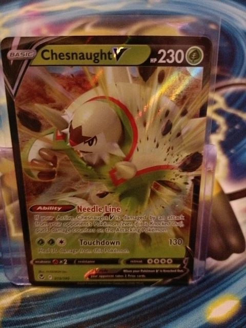 POKÉMON TCG CHESNAUGHT V Silver Tempest 015/195 Holo Ultra Rare £0.99 ...