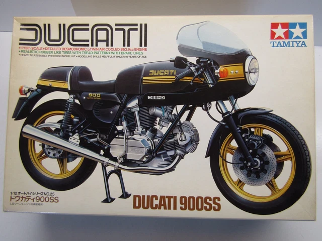 TAMIYA 1:12 SCALE Ducati 900SS Desmo Bevel Gear Model Kit New - # 14025 ...