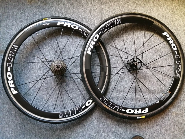PRO LITE GAVIA P55 Aero Clincher Carbon Wheelset. Campagnolo 11 Speed ...