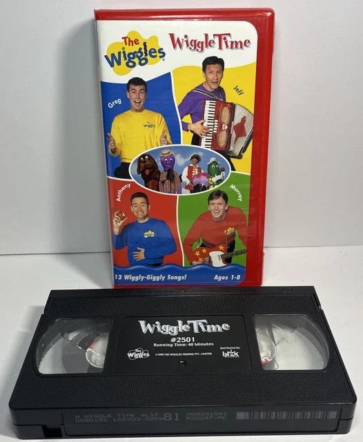 THE WIGGLES WIGGLE Time VHS Tape 2000 Cartoon Video Kids TV Movie Red ...