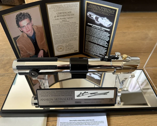 MASTER REPLICAS STAR Wars Anakin Skywalker Lightsaber signature edition ...