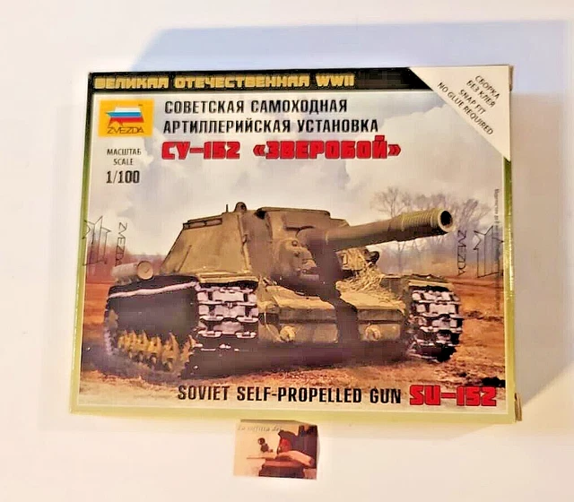 CARRO SOLDATINI ZVEZDA Soviet Self-Propelled Tank SU-152 Ref. 6182 ...
