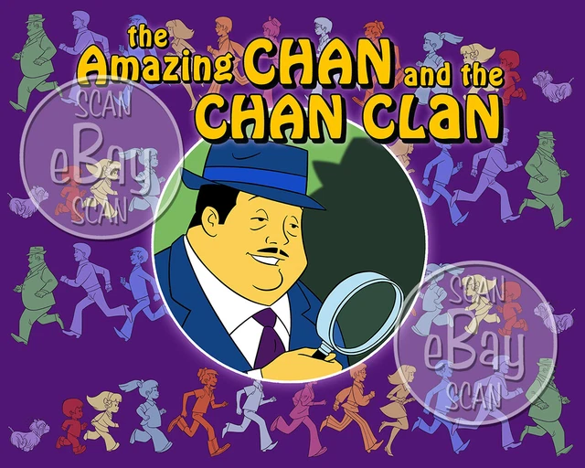 RARE ! INCROYABLE photo dessin animé CHAN AND THE CHAN CLAN TV HANNA ...