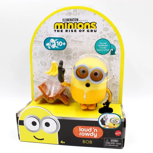 MINIONS THE RISE Of Gru Bob Loud 'n Rowdy Figure w/ Actions & Sounds 4 ...