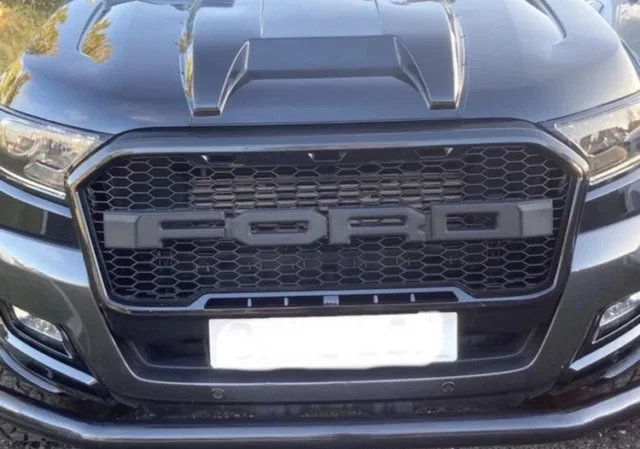 FORD RANGER 2019-2022 F150 Style Grille Upgrade Matte Black Pig Nose T8 ...