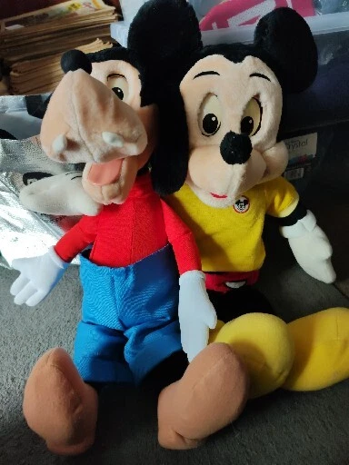 VINTAGE 1986 WORLDS Of Wonder Talking Mickey Mouse Goofy Plush Doll EUR ...