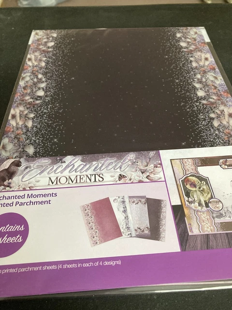 HUNKYDORY ENCHANTED MOMENTS printed parchment 4 designs 16 sheets £6.96 ...