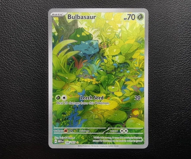 POKEMON CARD - Bulbasaur 166/165 Illustration Rare English 151 - Mint ...