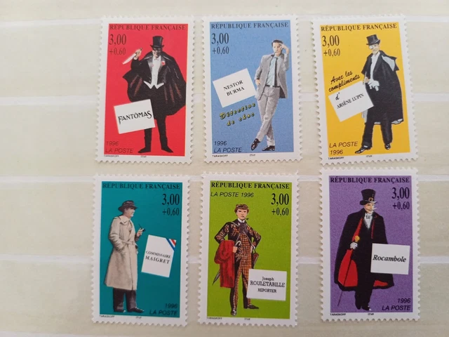 TIMBRE FRANCE série Personnages célèbres 1996 : n° Y&T 3025 3030 MNH** neufs EUR 2,15 - PicClick FR