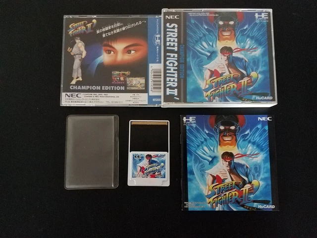 NEC PC ENGINE Hucard Street Fighter II Champion Edition Import Japanese ...