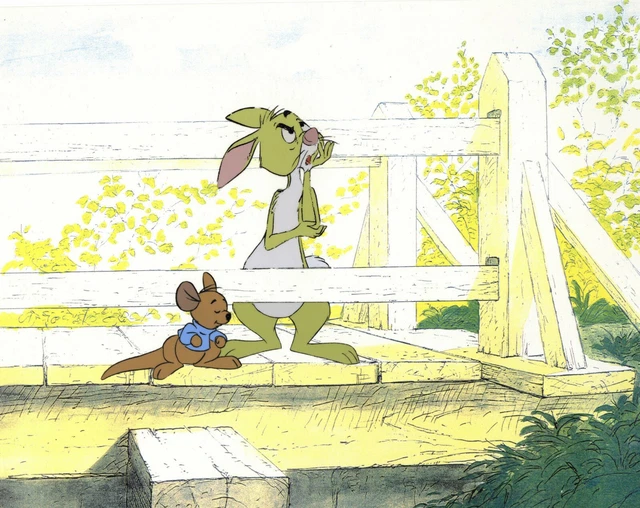 DISNEY WINNIE THE Pooh- Rabbit and Roo Original Production Cel £235.92 ...