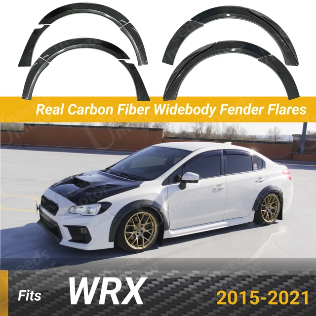 WIDE BODY FENDER Flares Cover Real Carbon Fiber Set For 2015-2021 ...