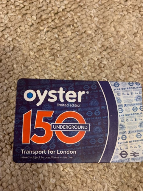 150 YEARS LIMITED Edition OYSTER CARD London Underground Collectors ...