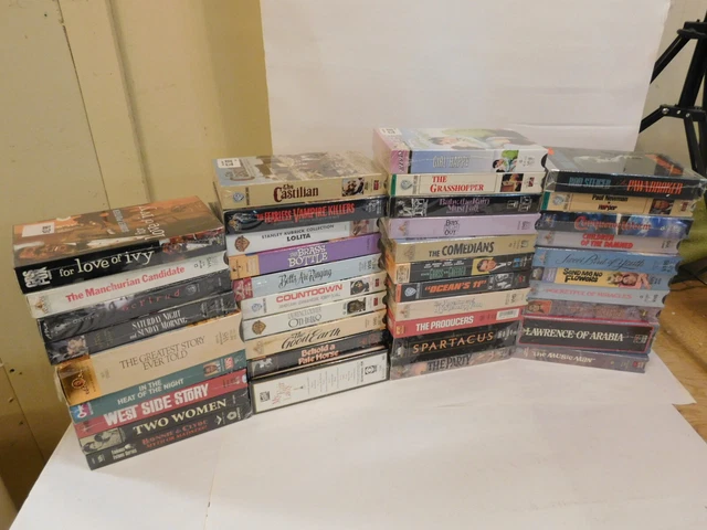 LOT OF 40 Sealed VHS Movies 1950s 50s Classics Comedies Horror MGM ...